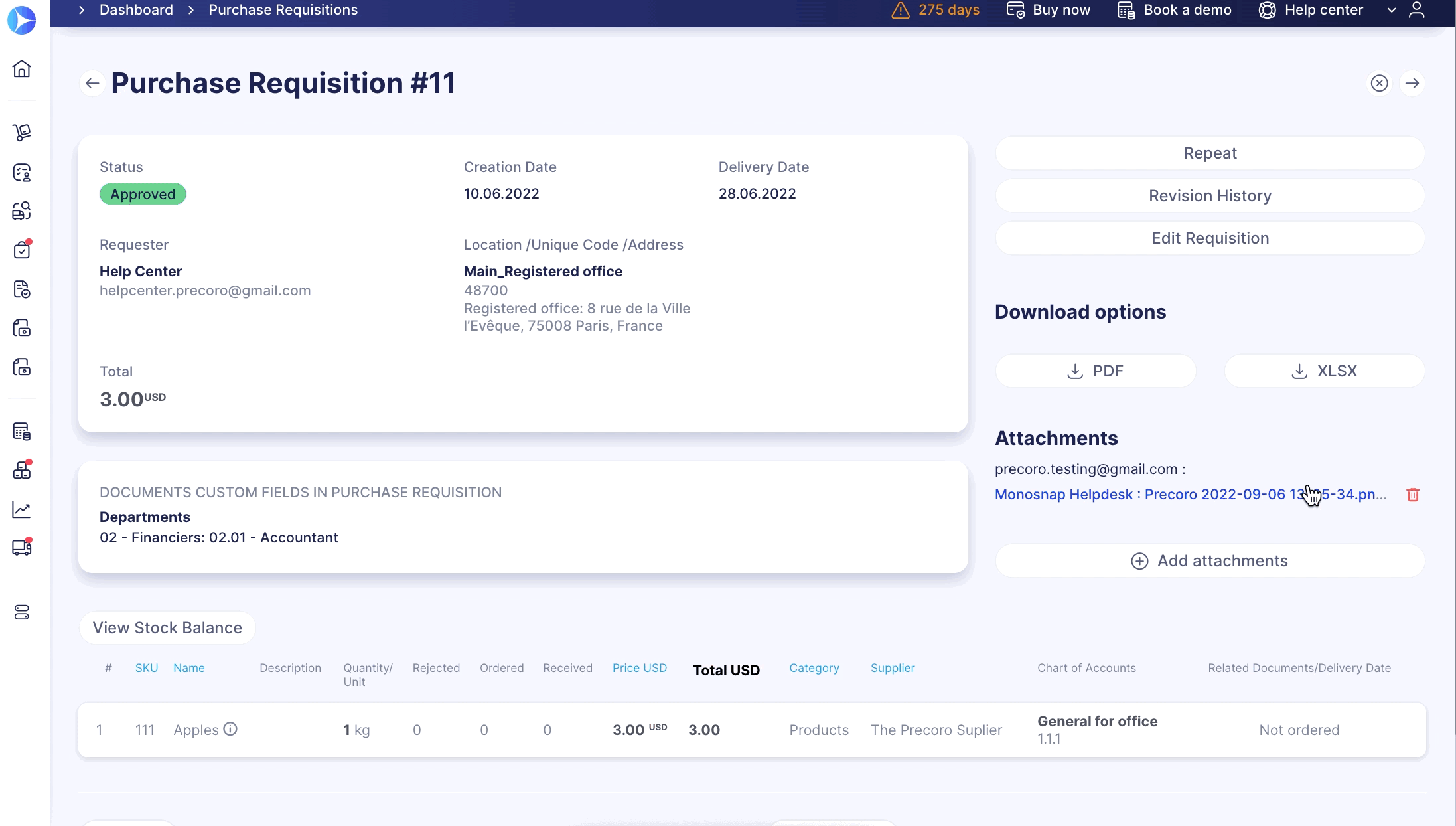 How to Track a Purchase Requisition